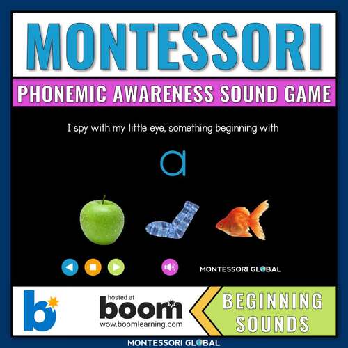 Montessori Letter Sound Game - Beginning Sounds Boom Cards - Phonemic ...