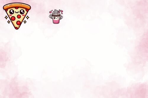 Adorable Kawaii Junk Food Clipart, Cute Digital Food Illustrations