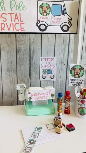 Letter to Santa Christmas Display - North Pole Postal Service Dramatic Play