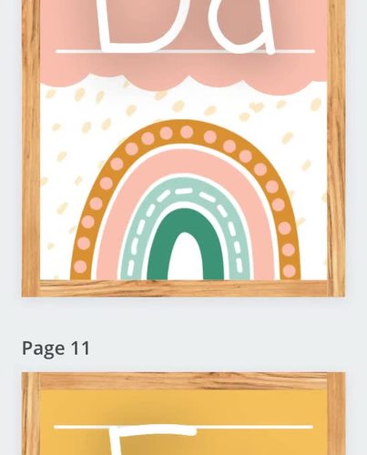 Modern Boho Rainbow Alphabet Posters by Miss Miller Creations Shop