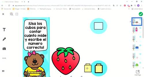 Mediciones | Google Slides y Seesaw | Digital Measurement in Spanish