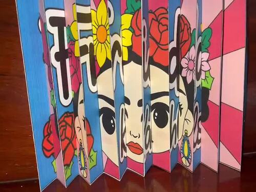Frida Kahlo Agamographs Art Project Craft | Hispanic Heritage Month ...