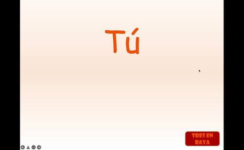 TRES EN RAYA - powerpoint tic tac toe game on "SER" in the present in ...