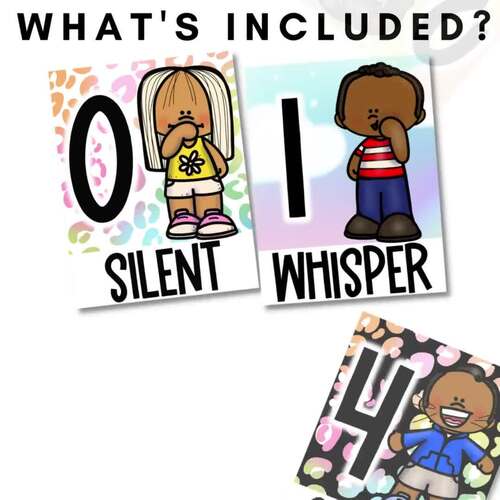 Hey Lisa! Bright & Happy Voice Level Posters | Editable | *NEW | TPT