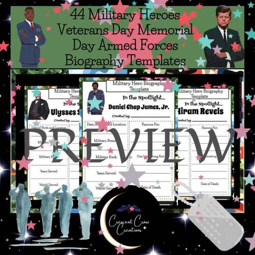 44 Military Heroes Veterans Day Memorial Day Armed Forces Biography ...
