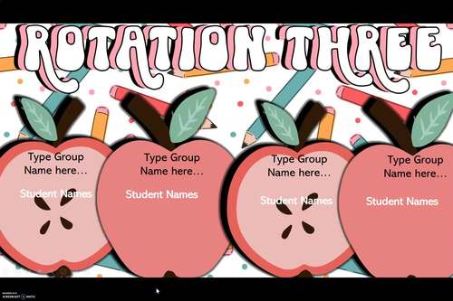 Back to School Small Group Slides by Julia's Colorful Classroom | TPT