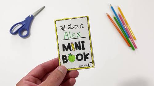 Back to School Activity: All About Me Mini Book by Learn it Up | TPT