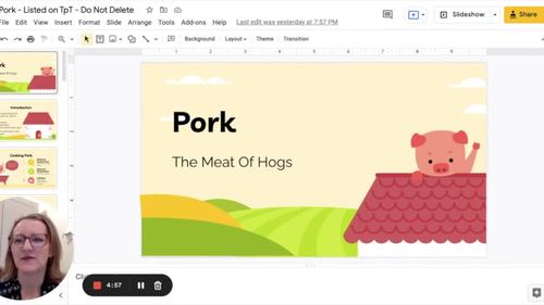 Pork Power Point | FCS family consumer science, prostart | TpT