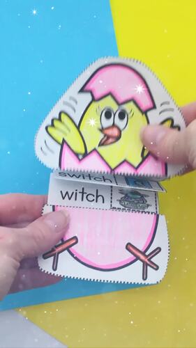 -TCH Ending Trigraph Phonics Craft Spelling Worksheets Flashcards ...