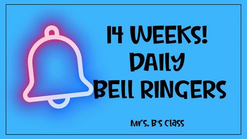 Digital Resource | Daily Bell Ringers | Morning Work | ELA | Writing ...