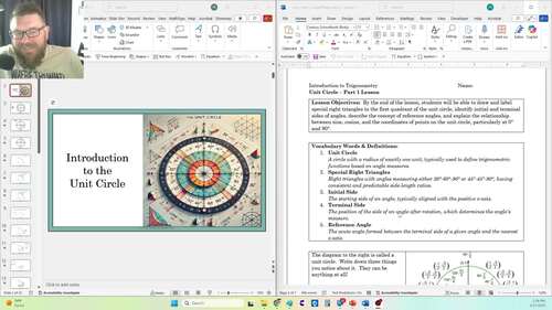 Unit Circle - Demystified - 2 PowerPoints, Guided Notes - 2 Google ...