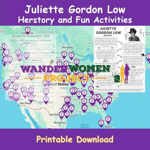 Juliette Gordon Low, USA Girl Scouts Founder-Learn Herstory with Fun ...