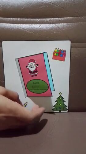 Christmas Mini Book Craft | Printable Writing and Coloring Activity for ...