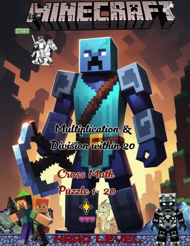 Multiplication and Division Fluency to 20 Part#3 Minecraft Cross Math ...