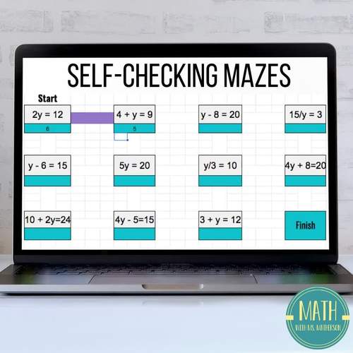 Self Checking Online Maze Tutorial Using Google Sheets | TPT