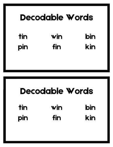 -in Word Family Decodable Reader - Short I CVC Mini Book - Decodable Text