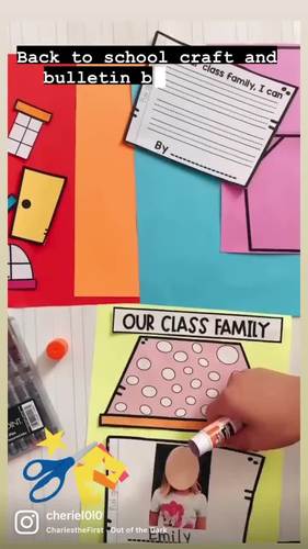 Our Class is a Family Activity Craft and Bulletin Board Idea for Back ...