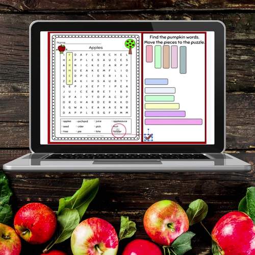 Apple Theme Grammar & Vocabulary Print & Digital Activities | Apple ...
