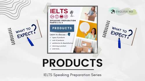 Products - IELTS Speaking Preparation (Parts 2 & 3) by English MD