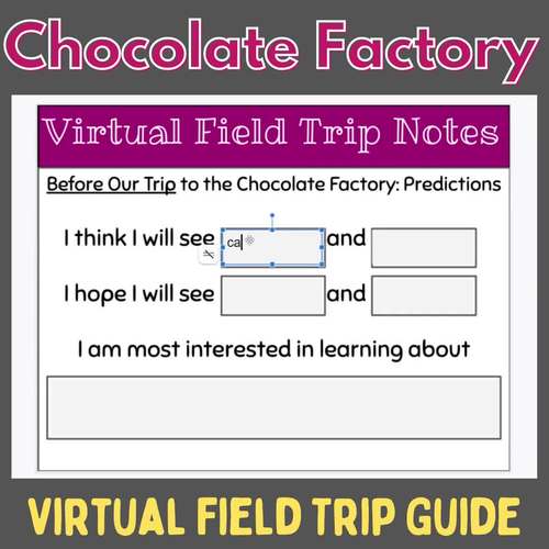 Chocolate Factory Virtual Field Trip Guide | Interactive for Google Slides™