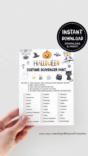 12 Halloween Games, Halloween Printables, Halloween Games Bundle