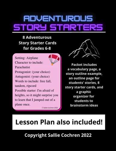Adventurous Story Starters/Middle School Fictional Narrative Writing ...