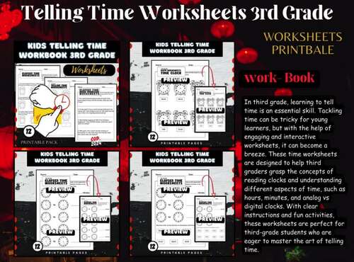 Telling Time Worksheets 3rd Grade activities for kids by English For ...