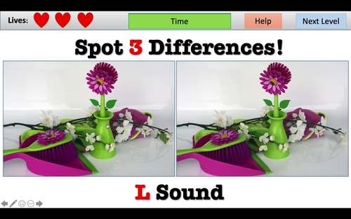 Spring Spot the Difference Articulation Game L Visual Perceptual L ...