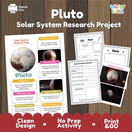 Pluto Solar System Research Project | Dwarf Planet Informational Text ...