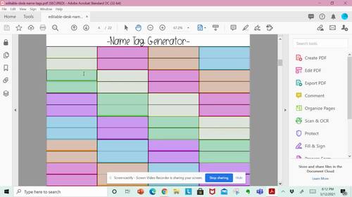 Editable Desk Name Tags 2nd 3rd Grade by The Teaching Q- Melissa Qualle