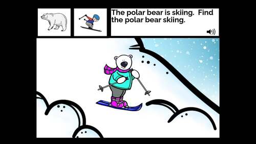 Polar Bear Actions | Winter & Arctic Verbs | Boom Learning™ Speech Activity