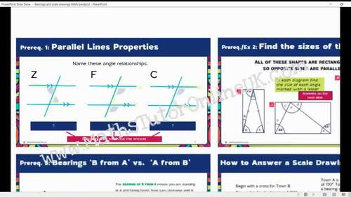 Digital Bearings and Scale Drawings by Digital Maths Tutor Online