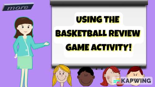 Basketball Review Game Activity Editable Template Math ELA History ...