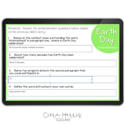 Digital Earth Day Activities by Ciera Harris Teaching | TPT