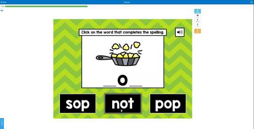 Short O CVC Words Phonics Boom Cards Interactive Digital Task Cards