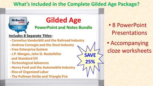 Gilded Age PowerPoint and Notes Bundle by MrBerlin | TPT