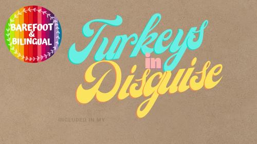 Turkeys in Disguise Clipart - Turkey Clipart | TPT
