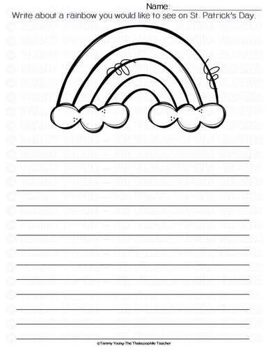 ST. PATRICK'S DAY | WRITING PROMPTS | THIRD FOURTH FIFTH GRADE | TPT