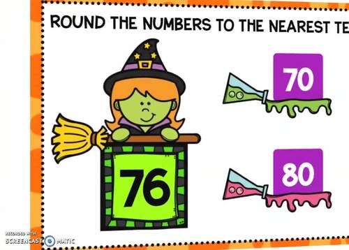 Rounding to the Nearest TEN Boom Cards™ Distance Learning by Creating 4 ESL