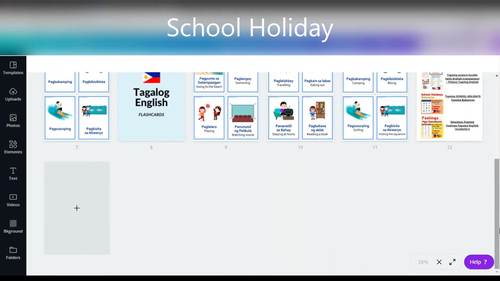 Tagalog flashcards School Holiday activities by Language Forum | TPT