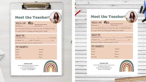Meet the Teacher Letter Template by Play Therapy Creative | TPT
