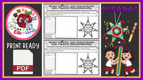 Las Posadas Pinata Activities | Mini Book Emergent Reader | Writing ...