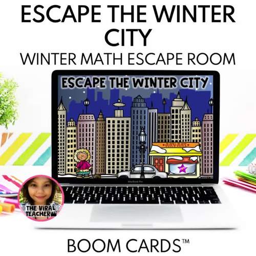 Winter Math Escape Room Winter Math Activities Kindergarten Math Game Boom™