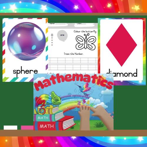 Rainbow theme Mathematics posters and activities by Gizelle Geyer