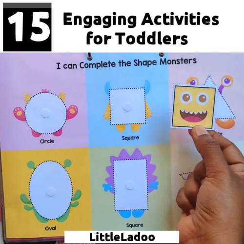 Toddler Busy Book- Stage 1 Learning Binder, Quiet Book by Little Ladoo