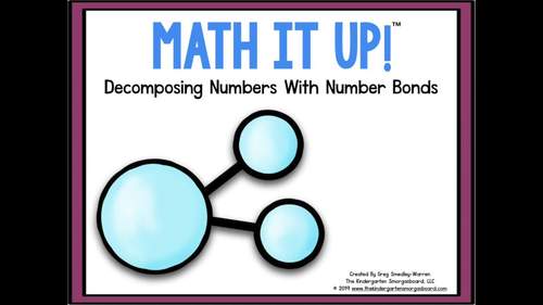Math It Up! Decomposing Numbers by Kindergarten Smorgasboard | TPT