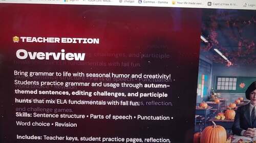 Fall ELA Bundle – Reader’s Theatre + Grammar Review (Fluency & Writing)