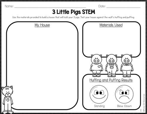 The 3 Little Pigs STEM & Literacy Activities - Fairy Tale STEM | TPT