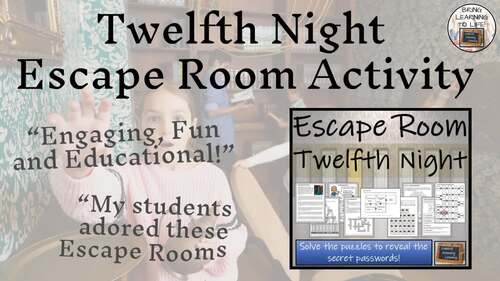 Twelfth Night Escape Room Activity by Creative Primary Literacy | TPT