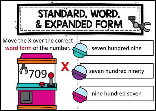 Place Value Word Form Standard Expanded Form Digital & Printable Math ...